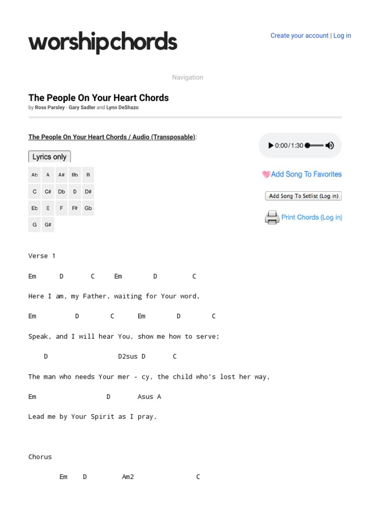 AS I PRAY Chords - Ross Parsley Worship Chords | PDF | Contemporary ...