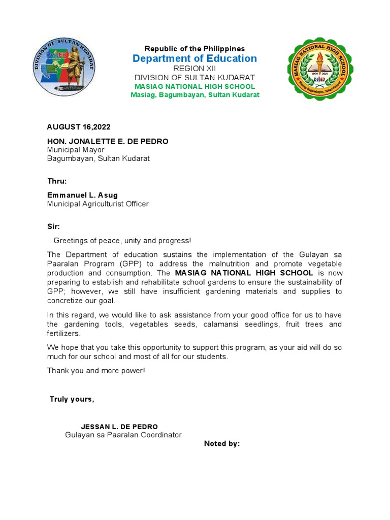 GSP-solicitation Letter | PDF