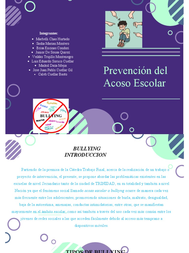 Prevención del Acoso Escolar en Secundaria | PDF