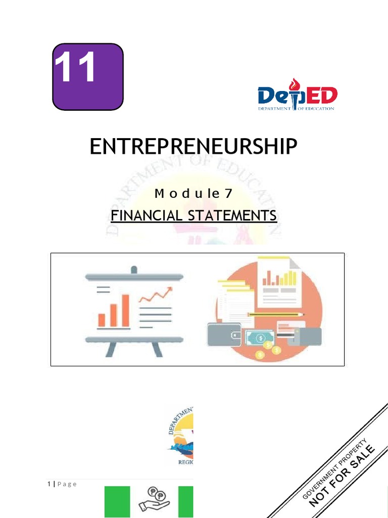 Entrepreneurship Module-7 | PDF | Balance Sheet | Cost Of Goods Sold