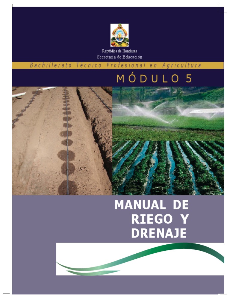 Modulo 5 Manual de Riego y Drenaje. | PDF | Riego | Agua
