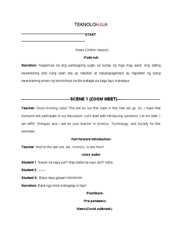 Script (INITIAL) | PDF