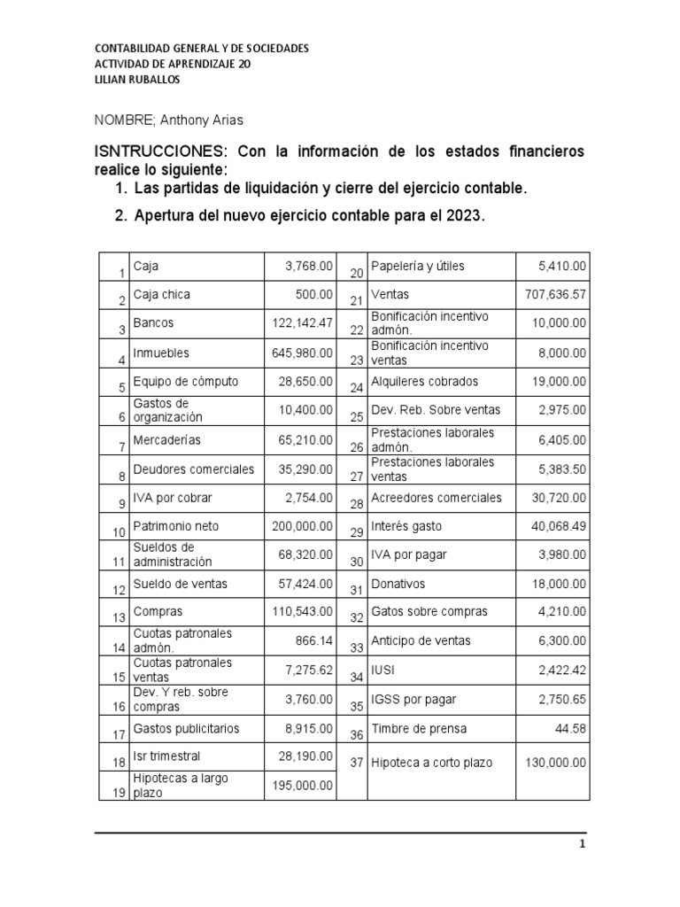 Tarea Final Conta 4to Bimestre | Descargar gratis PDF | Contabilidad | Contabilidad financiera