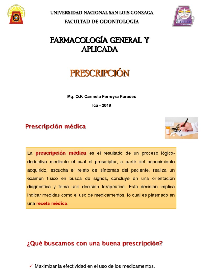 OD Prescripción Receta Médica | PDF | Prescripción médica ...