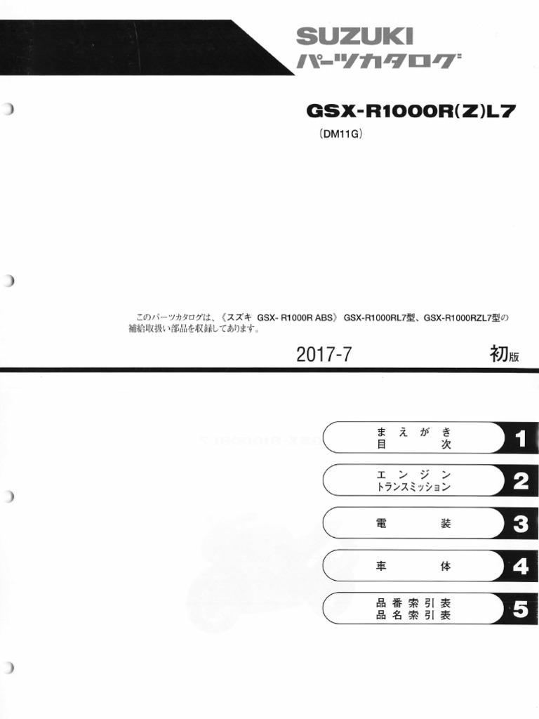 Gsxr1000r l7 PL | PDF