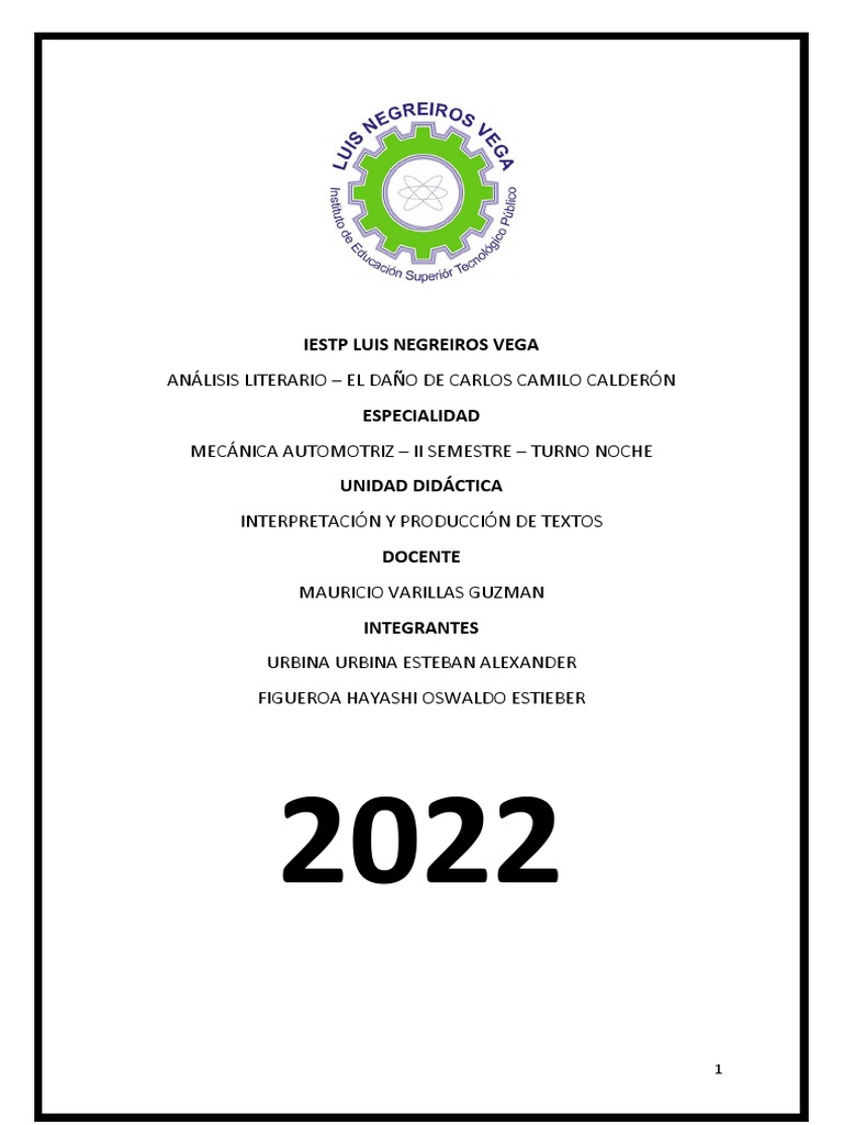 Análisis de "El daño | PDF