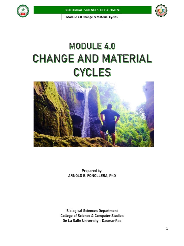 Module 04 - Materials Cycle and Change | PDF | Eutrophication | Soil