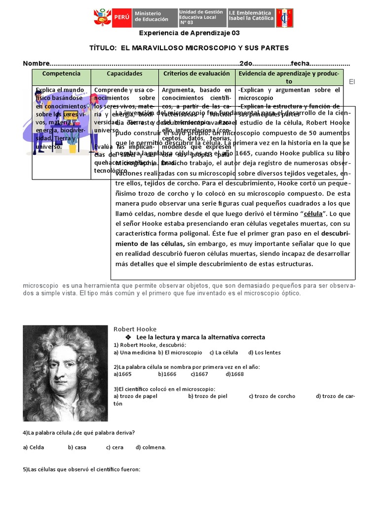 Microscopio 2do | PDF | Lente de la cámara | Microscopio