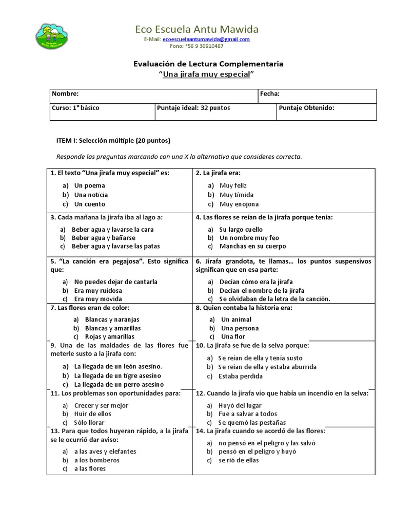 Una Jirafa Muy Especial Pdf