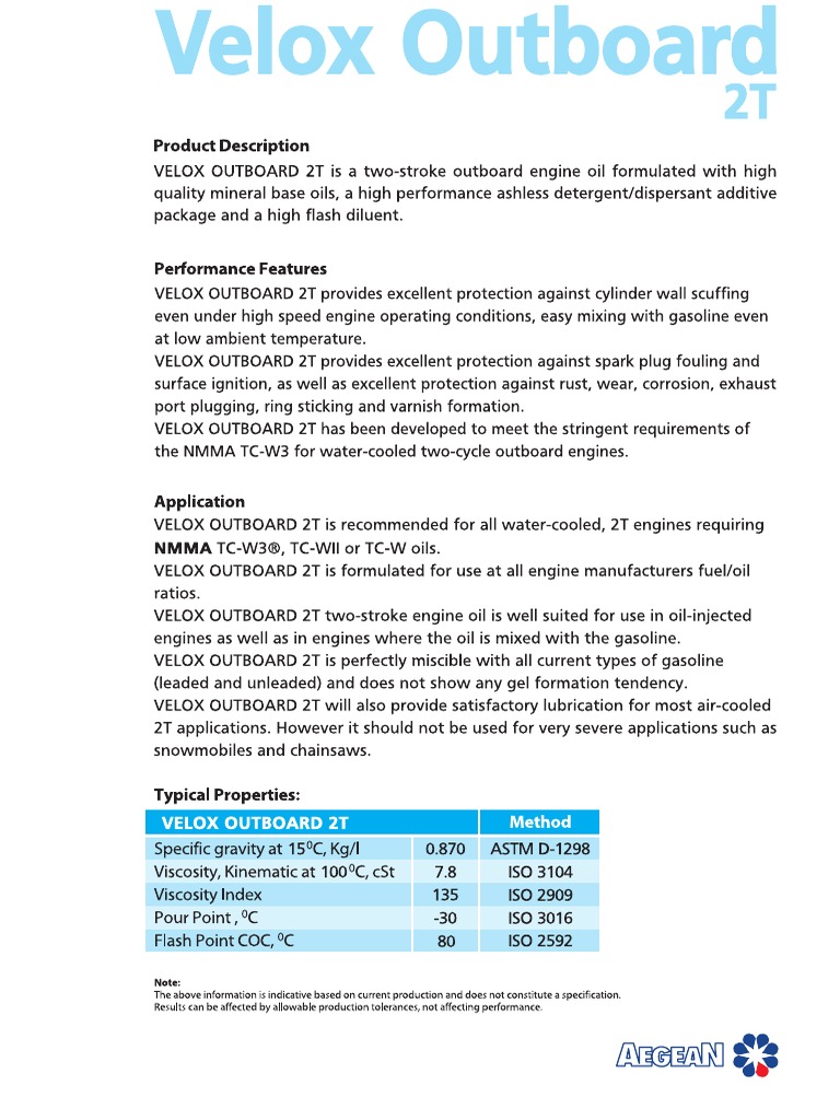 Velox Outboard 2t | PDF