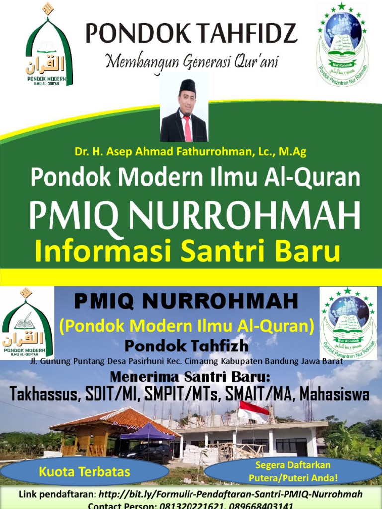 Informasi Santri Baru PMIQ NURROHMAH | PDF