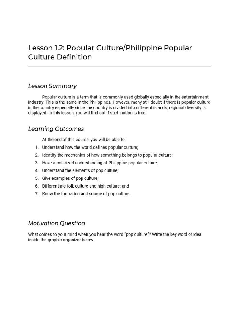 Module 5 | PDF | Popular Culture | Mass Media Module 5 | PDF | Popular Culture | Mass Media