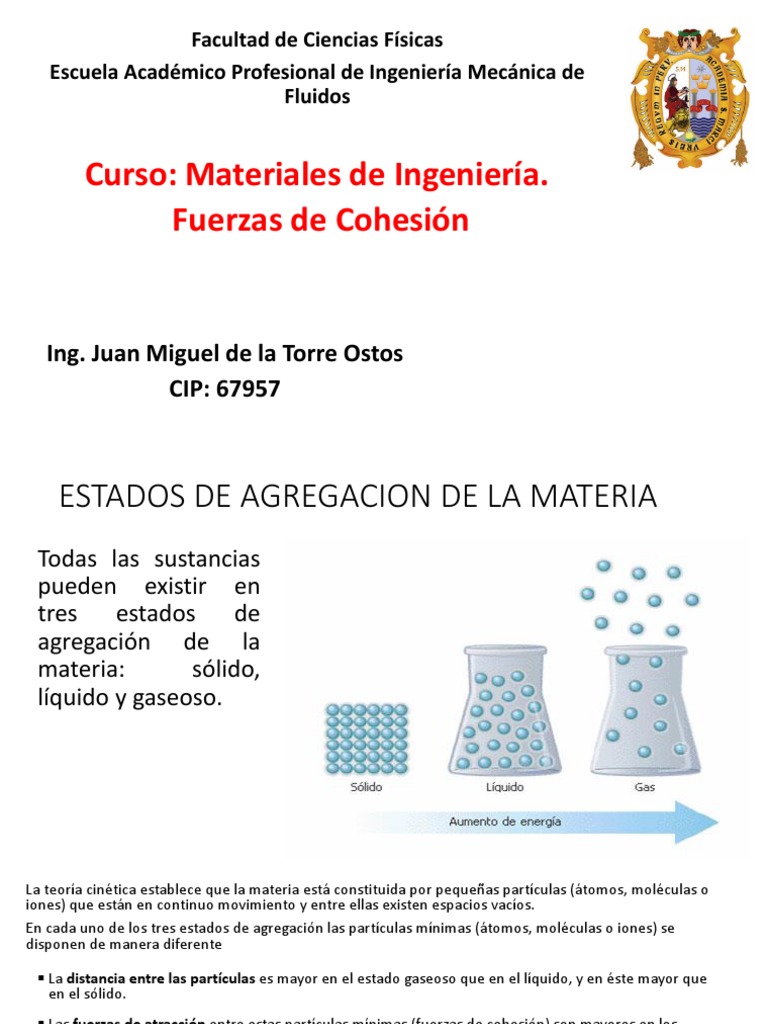 Estados de Agregación de la Materia | PDF | Gases | Líquidos
