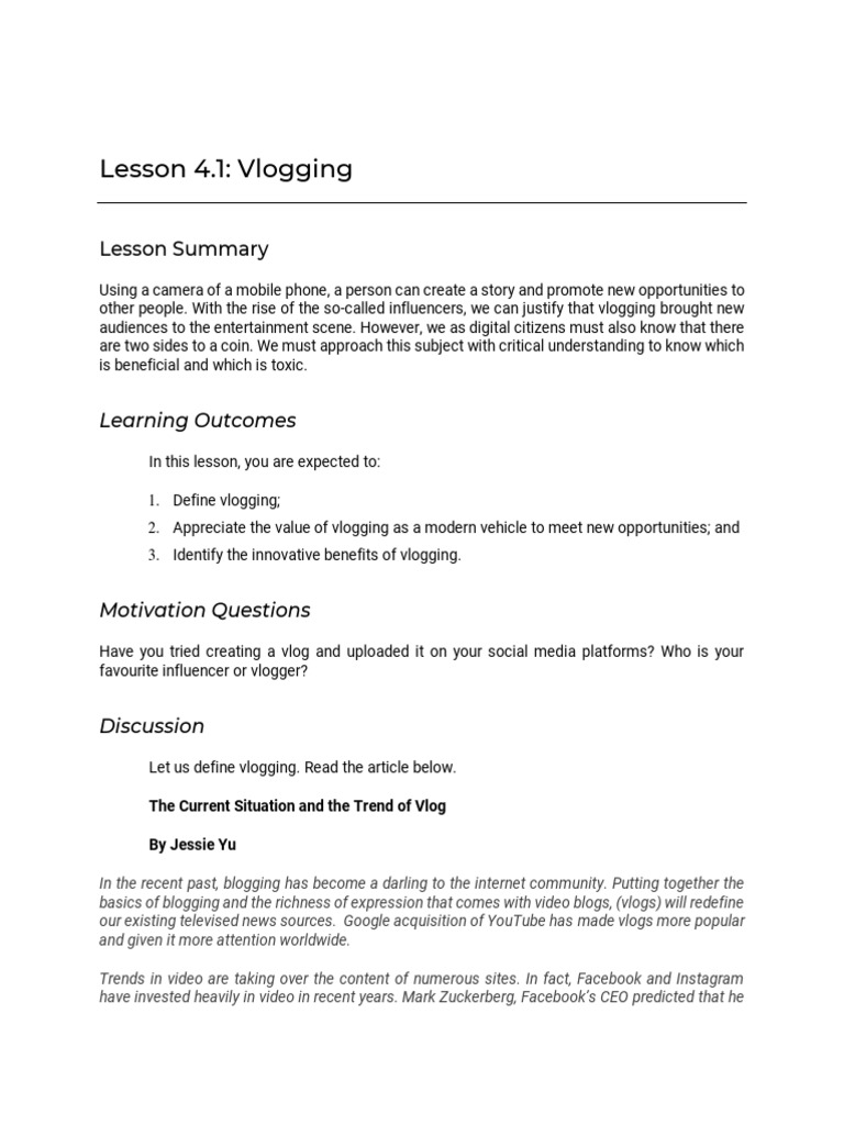 Module 4 4.1 | PDF | You Tube | Social Media