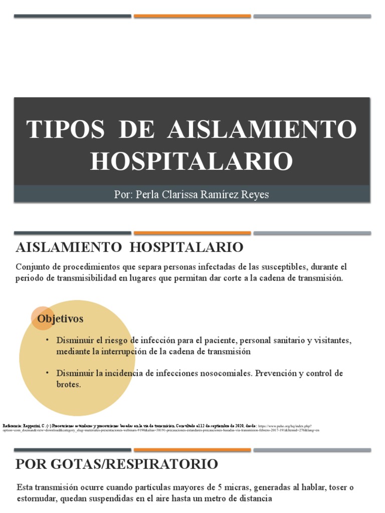 Tipos de Aislamiento Hospitalario | PDF | Salud pública | Causas de la muerte