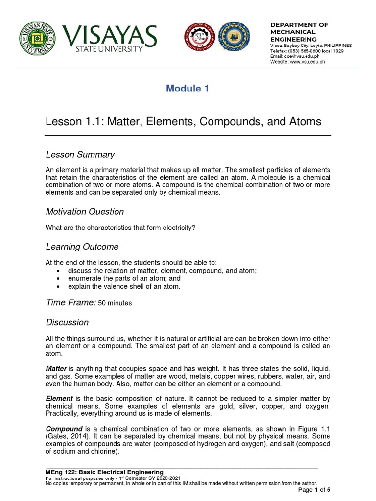 Understanding Atoms, Elements, and Compounds | PDF | Atoms | Atomic Nucleus