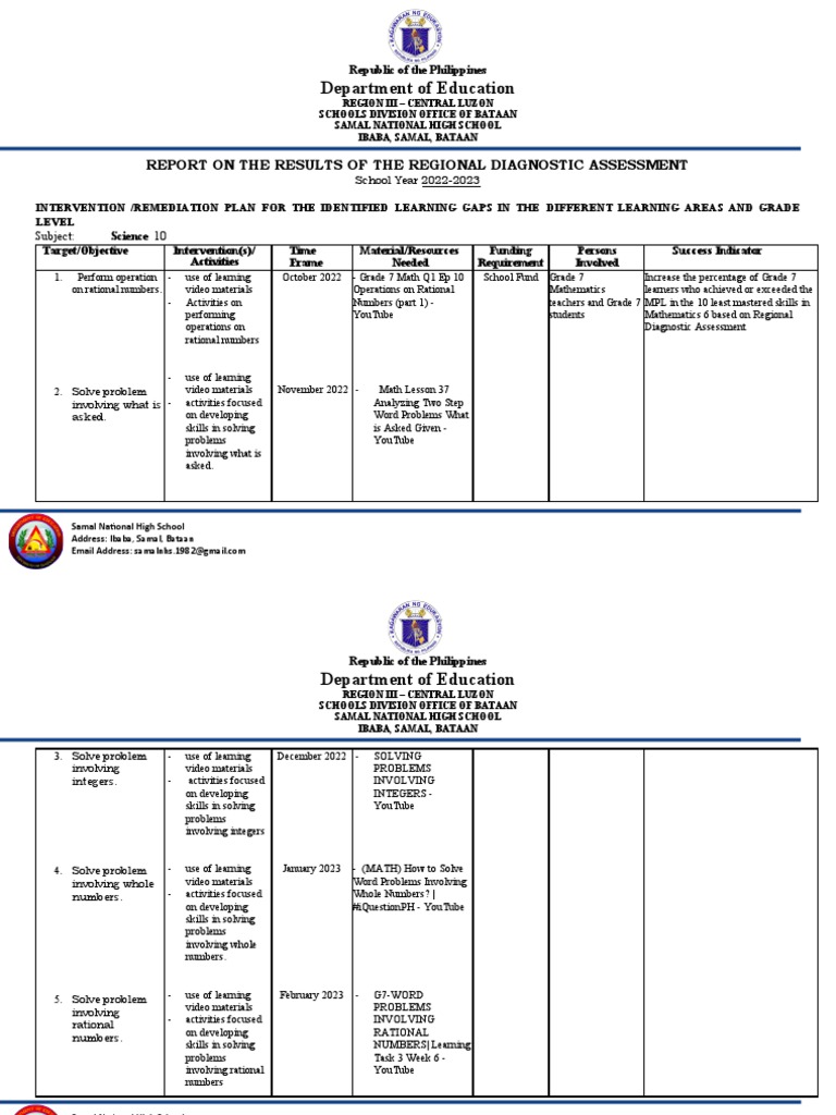 Intervention Rda Math6 1 | PDF