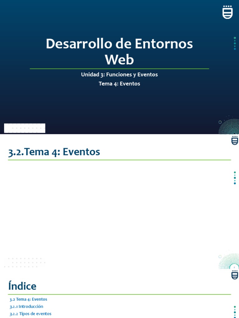 PPT 2022 00 U03 T04 Desarrollo de Entornos Web (2351) | Descargar gratis PDF | Script Java | HTML