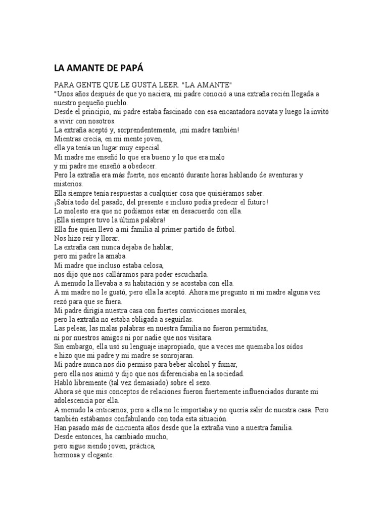 La Amante de Papá | PDF