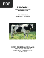 Contoh Proposal Permohonan Bantuan Ternak Sapi | PDF
