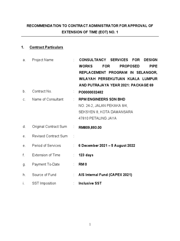 Eot No 1 - RPM | PDF