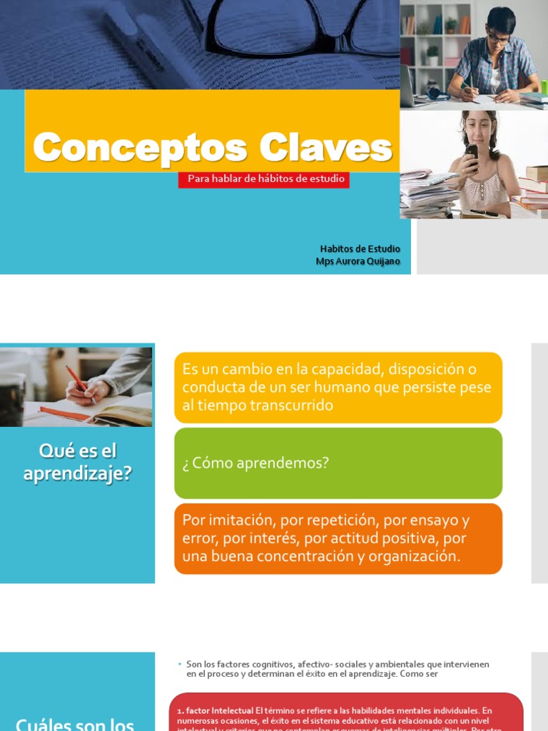 Conceptos Claves | PDF | Aprendizaje | Discapacidad intelectual