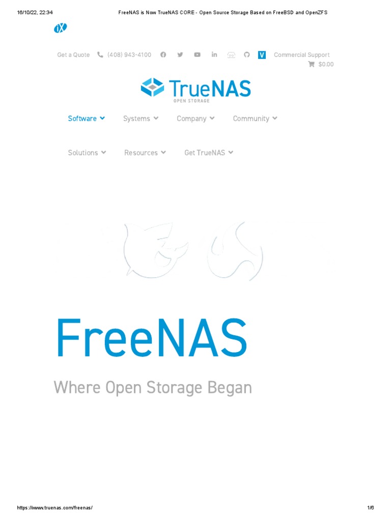 FreeNAS Is Now TrueNAS CORE - Open Source Storage Based On FreeBSD and OpenZFS | PDF | Computer ...