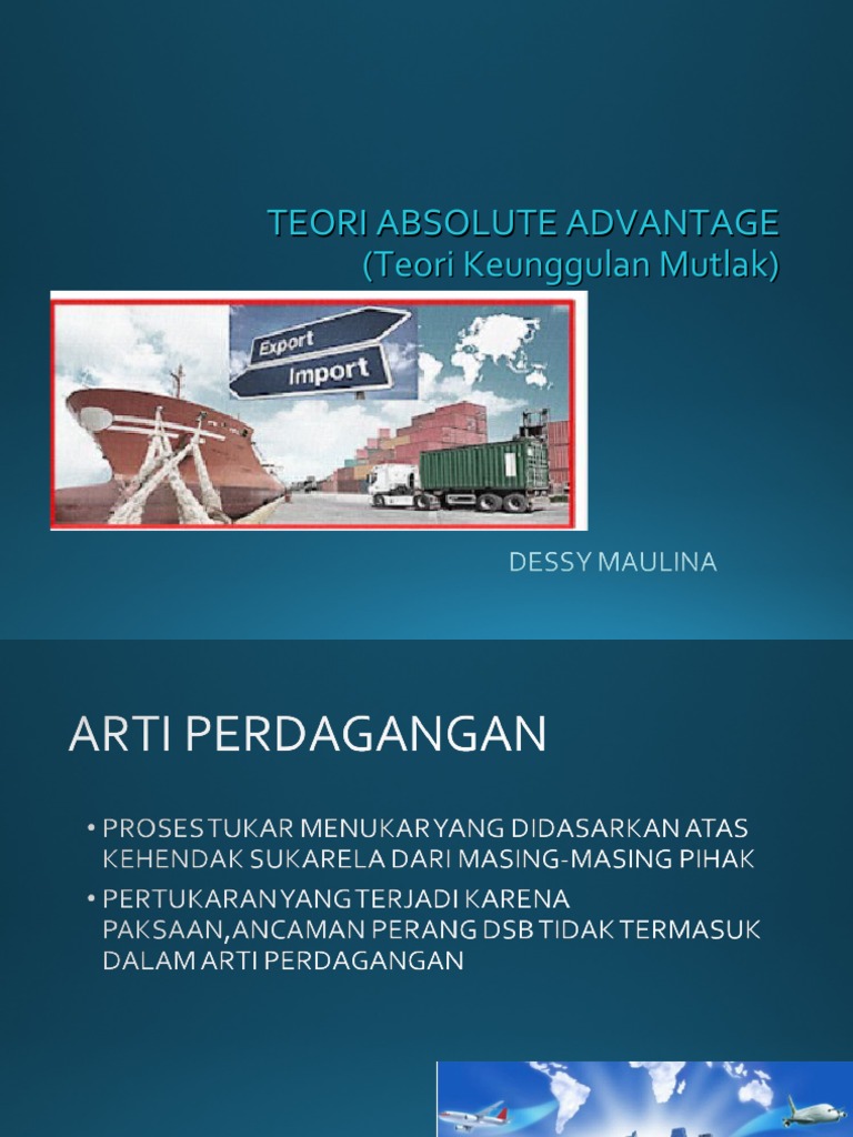 Teori Absolute Advantage | PDF