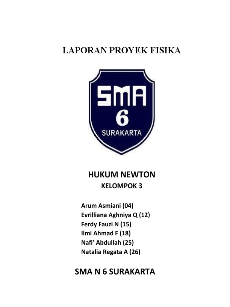 Proyek Fisika: Hukum Newton | PDF
