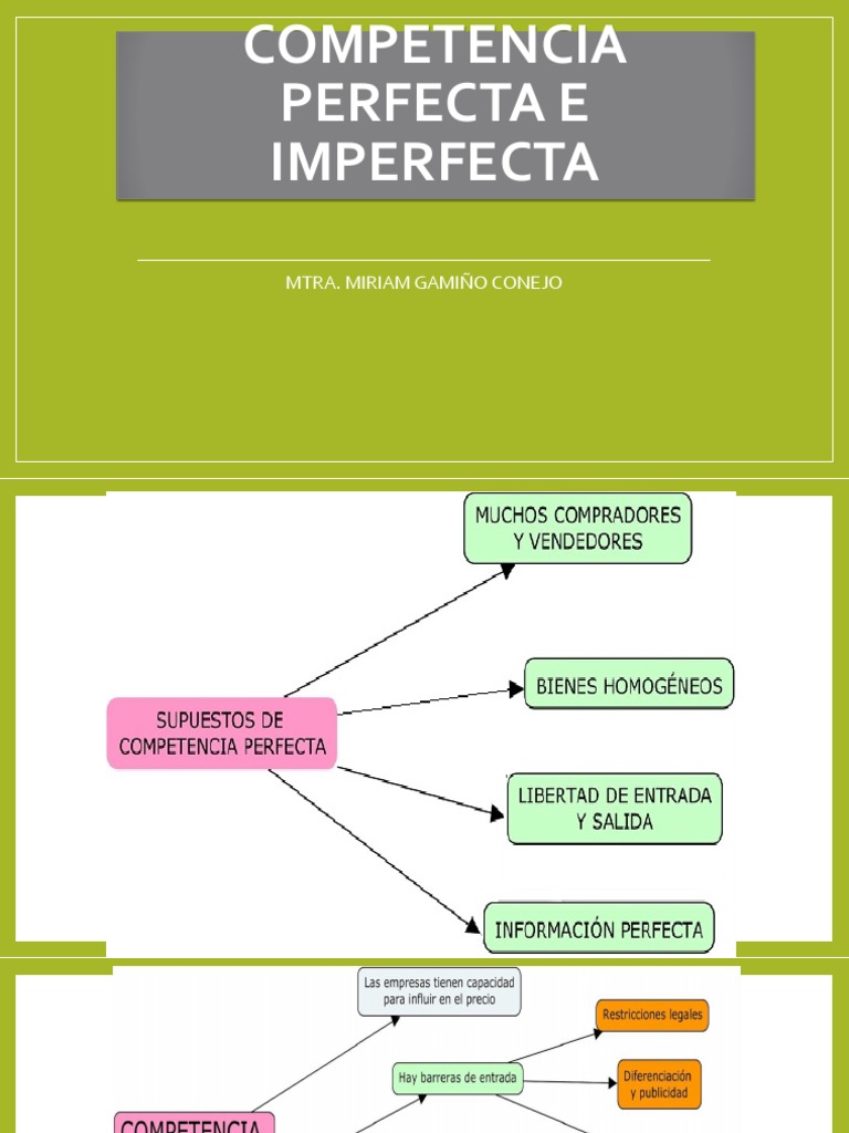 Competencia Perfecta e Imperfecta | PDF | Mercado (economía) | Oligopolio