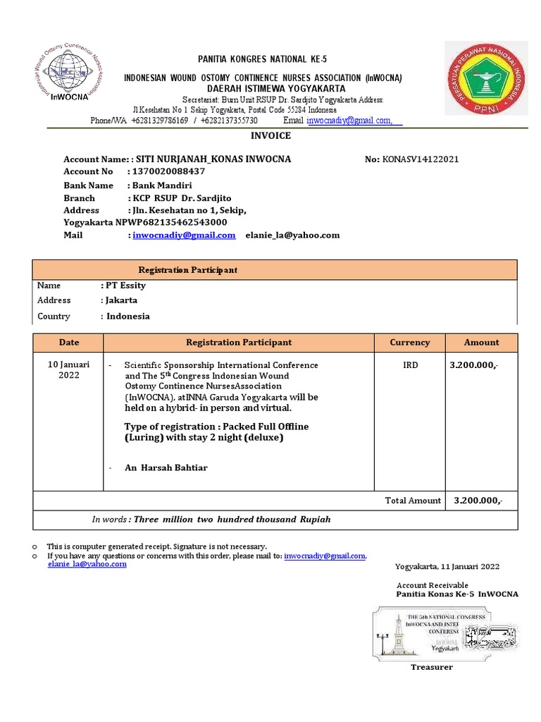 Invoice Harsah Bahtiar | PDF | Trade | Service Industries