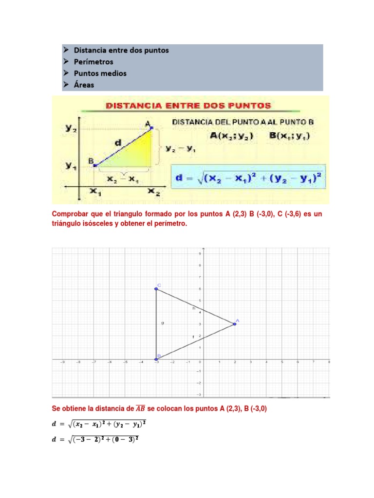 RA1.1-Distancia Entre Dos Puntos | PDF