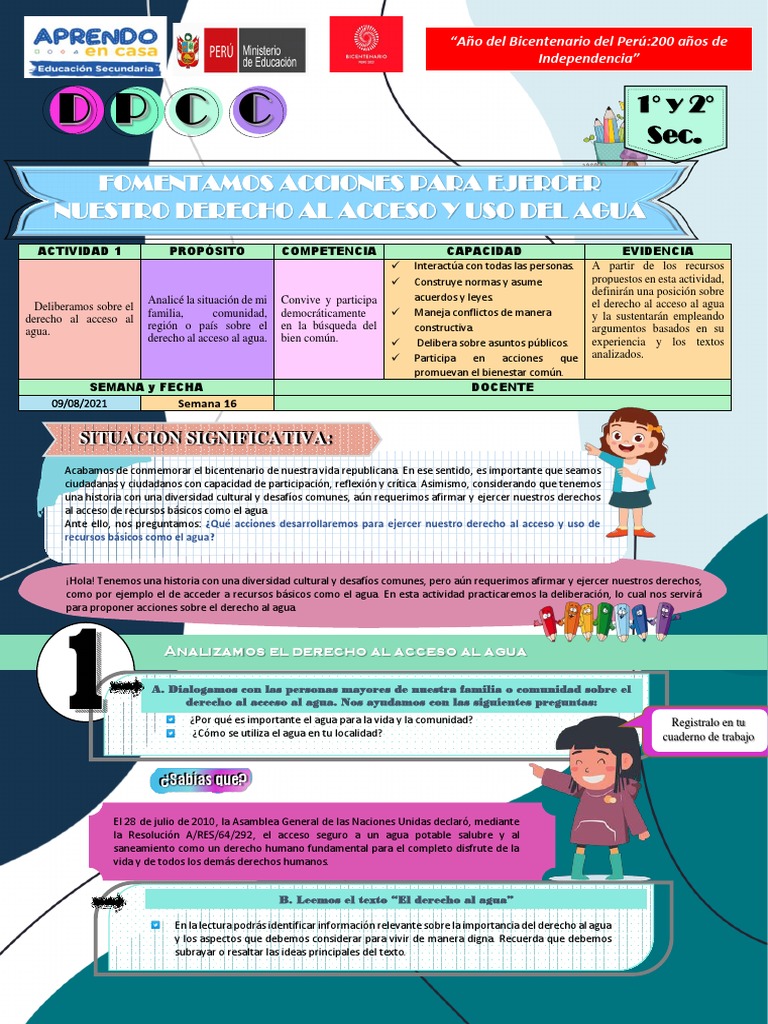1ro y 2do DPCC Act 1 | PDF | Agua