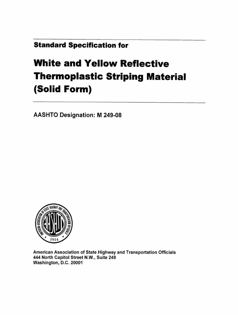 Aashto M249 | PDF