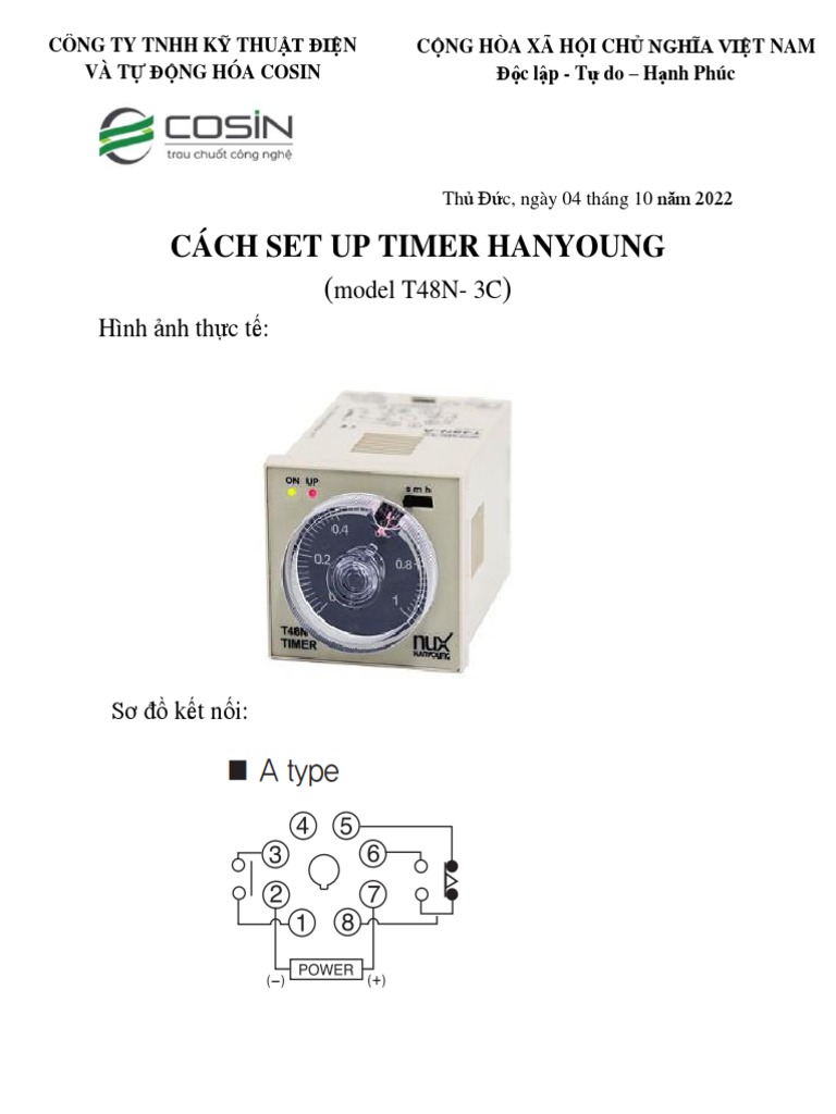 Set Up Timer T48N | PDF