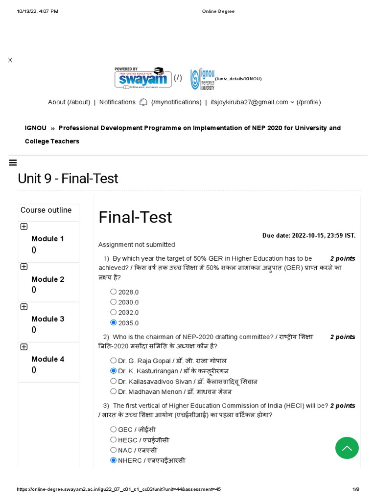 NEP 2020 Final | PDF