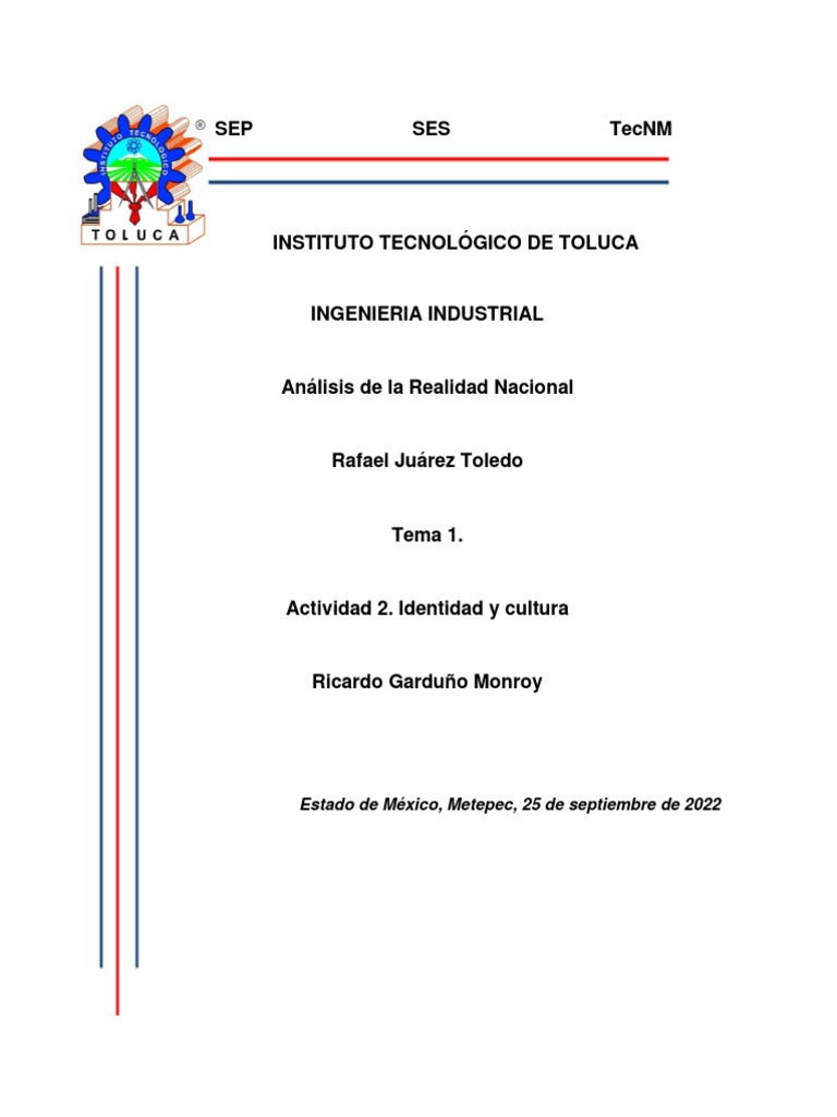 Actividad 2 - Identidad - y - Cultura | PDF | México | Cuestionario
