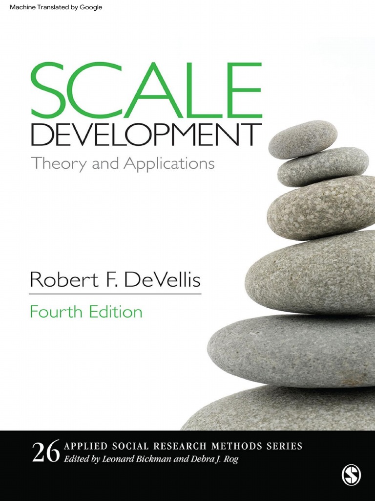 TRADUZIDO - DeVellis - Scale Development Theory and Applications 4ed ...