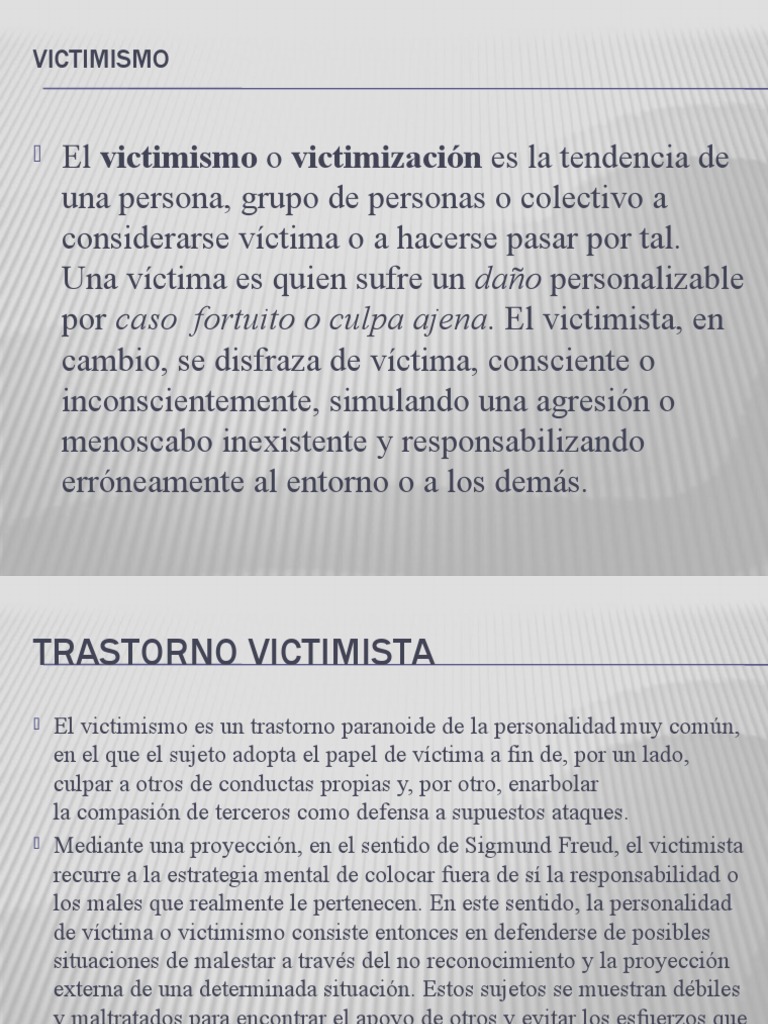 Victimismo | PDF | Crímenes | Crimen y violencia