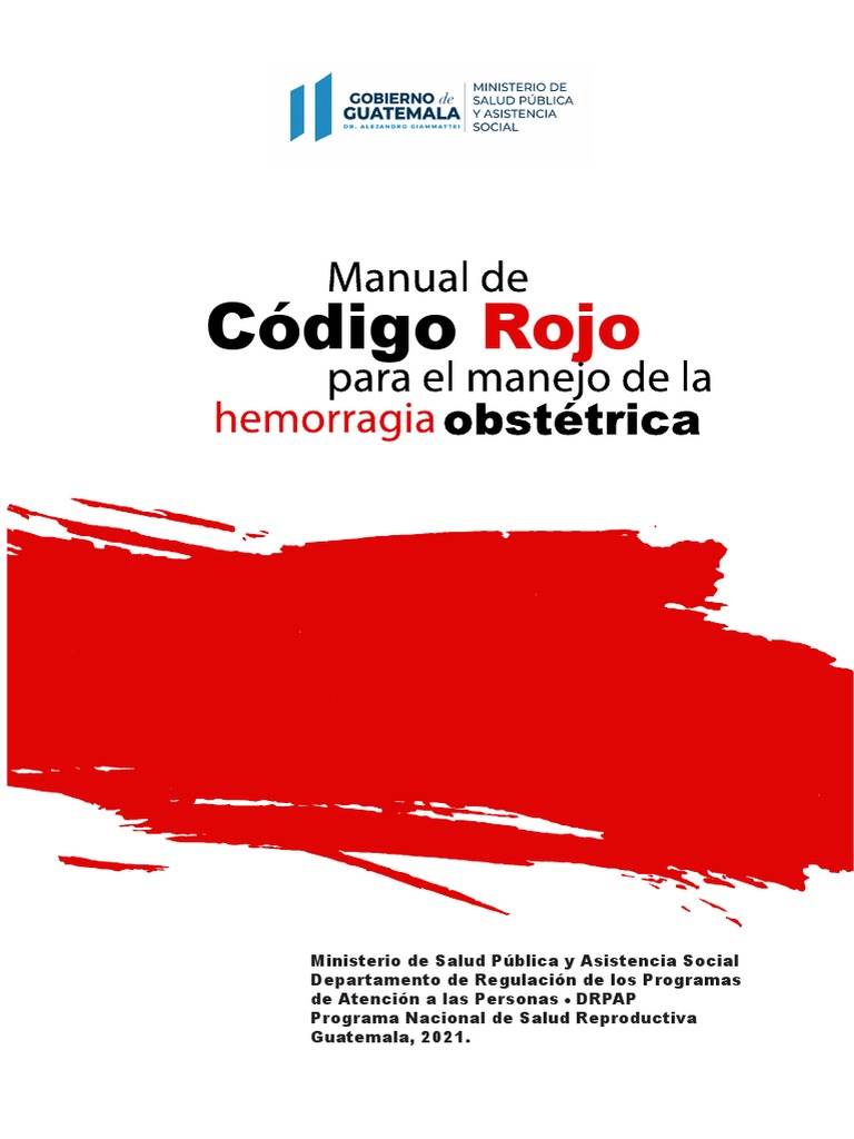 Manual de Codigo Rojo | PDF | Parto | Muerte materna