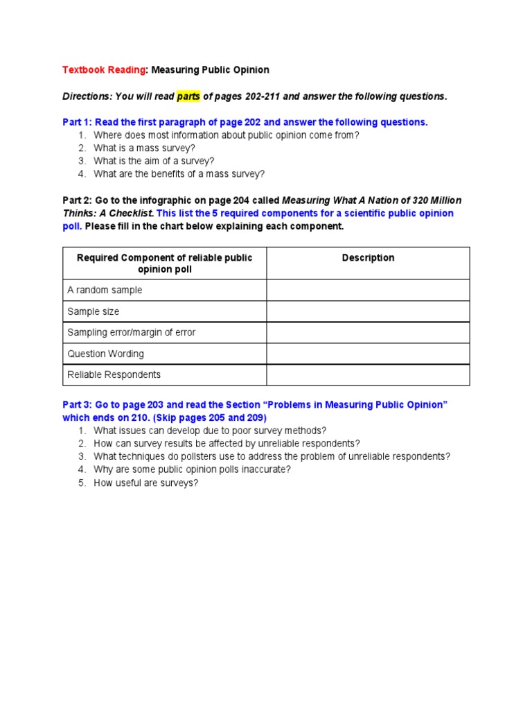Text Reading Measuring Public Opinion | PDF | Career & Growth | Computers
