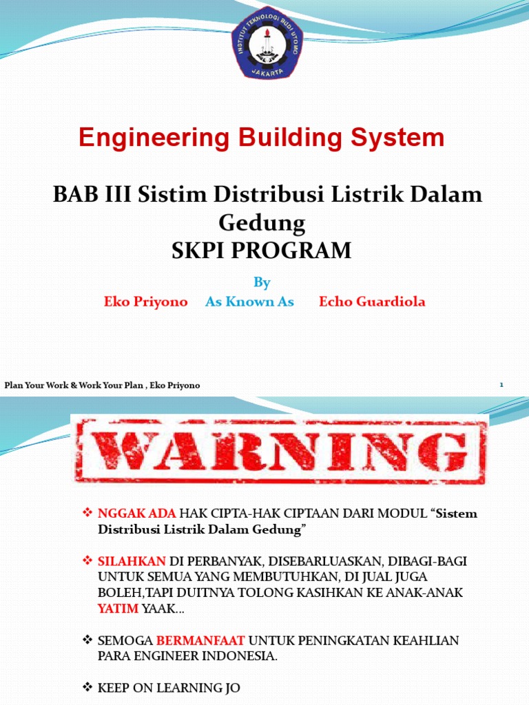 3 Engineering Building System Chapter Distribusi Electrical Dalam Gedung | PDF | Komputer
