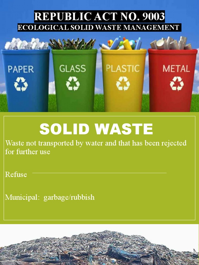 Solid Waste MGT | PDF | Social Science
