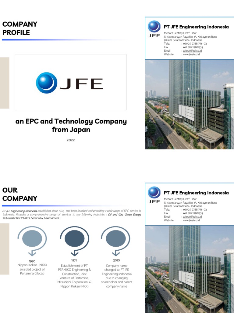 Company Profile JFE 2022 | PDF | Power Station | Electricity Generation