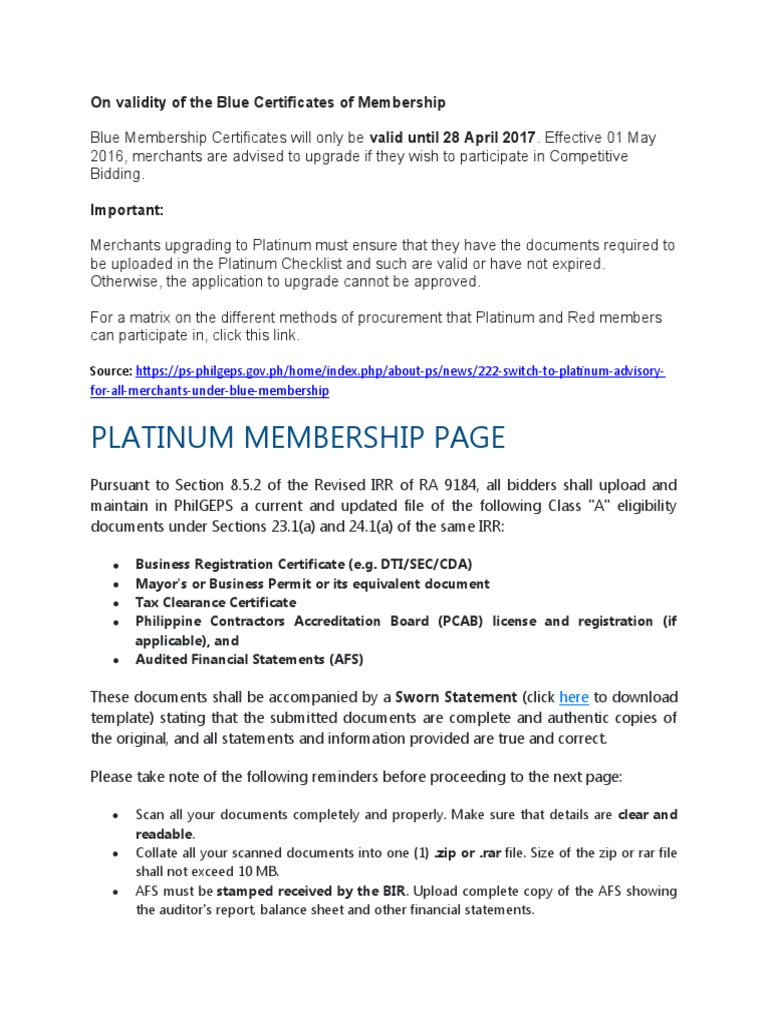 Philgeps | PDF | Procurement | Loans