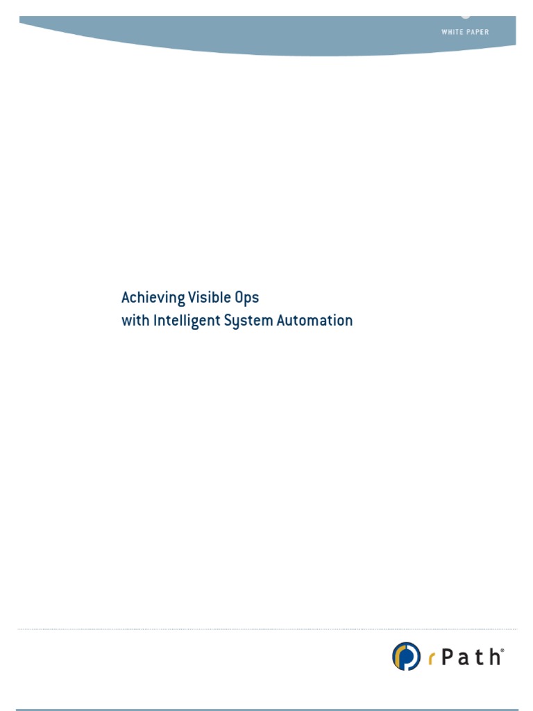 Rpath WP Visible Ops | PDF | Information Technology | Computer Engineering