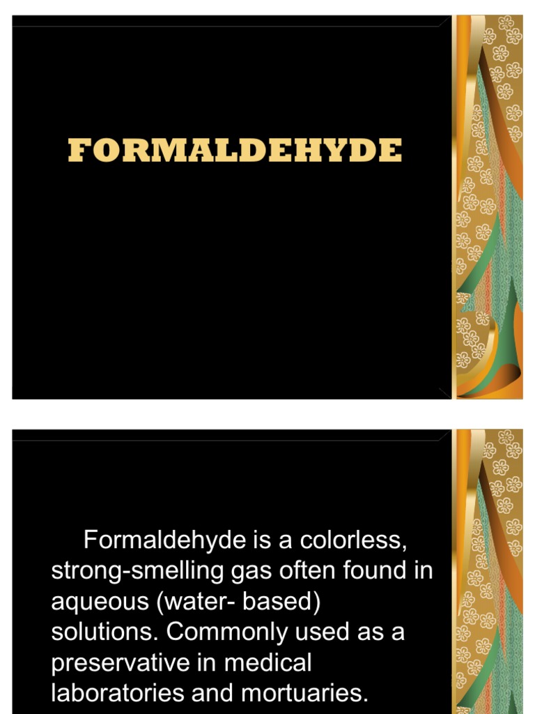 Formaldehyde | PDF