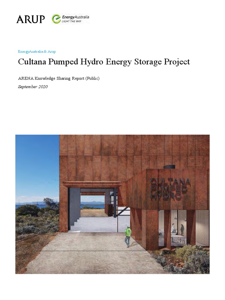 Cultana Pumped Hydro Energy Storage Project Phase 2 | PDF | Renewable Energy | Hydroelectricity