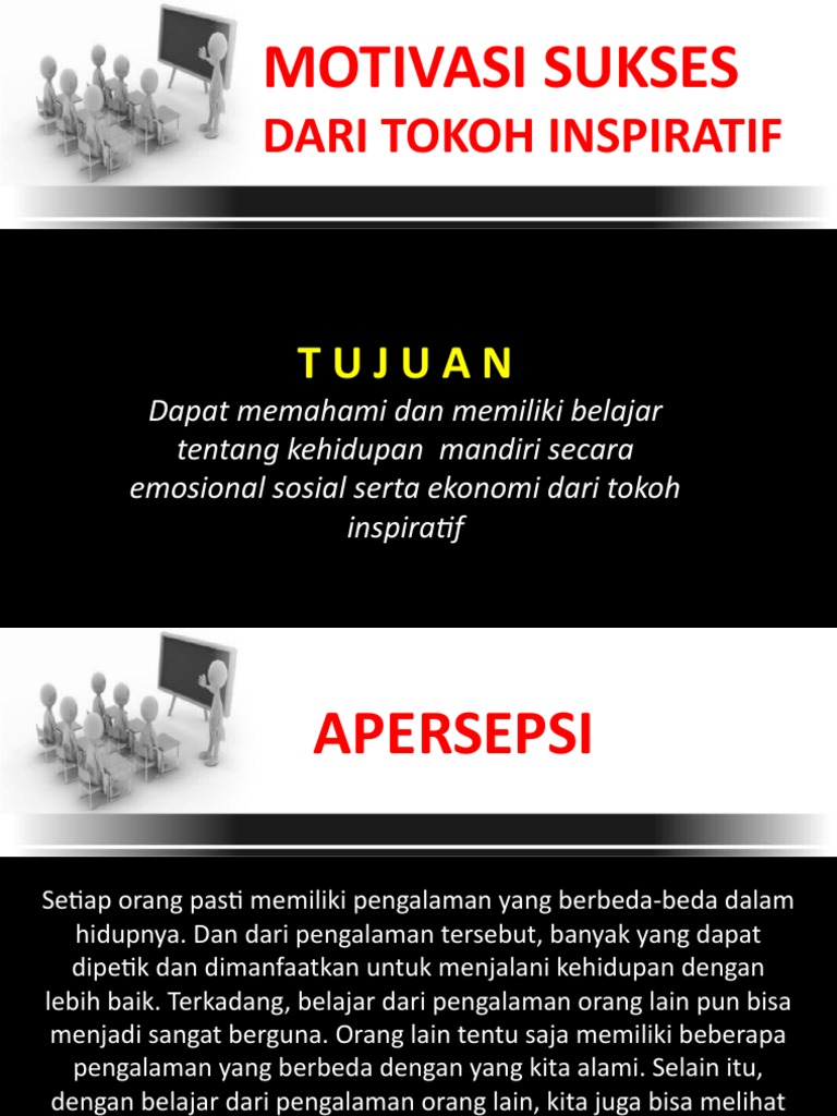 Motivasi Sukses Dari Tokoh Inspiratif | PDF