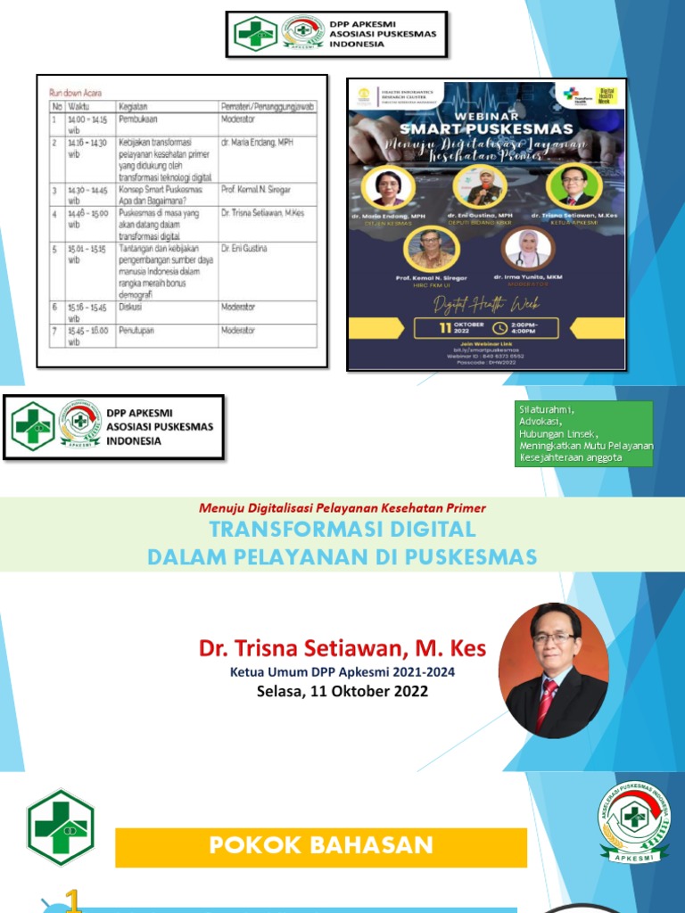 Transformasi Digital Puskesmas - DR Trisna | PDF